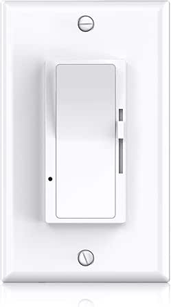 LED Dimmer Switch, Allsmartlife Single Pole/ 3-Way 0-10V LED Dimmer for ...