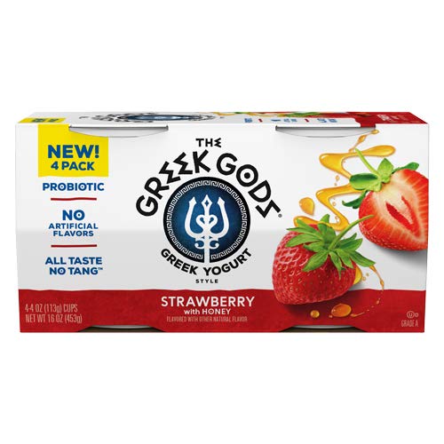 Greek Gods Strawberry 4 Pack, 16 Oz: Amazon.com: Grocery & Gourmet Food