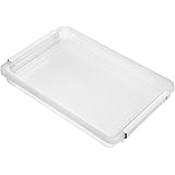 Amazon.com: BTSKY 2 Pack A4 Plus Clear Plastic Stackable Storage Box ...