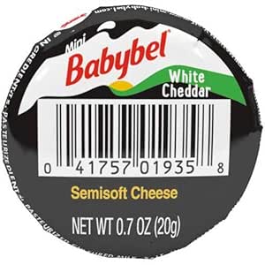 Mini Babybel White Cheddar Cheese, 0.7 Ounce -- 30 per case.: Amazon ...