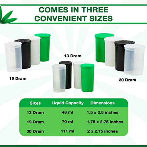 Emerald Mountain Supplier Pop Top Dram Containers | Durable Airtight ...