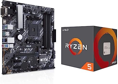 Micro Center AMD Ryzen 5 4500 6-Core 12-Thread Unlocked Desktop Processor Bundle with GIGABYTE ...