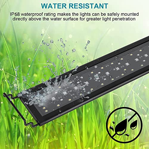 AMZBD Led Aquarium Light,Full Spectrum Aquarium Light,DIY & WRGB Color Temperature Adjustment,3 ...