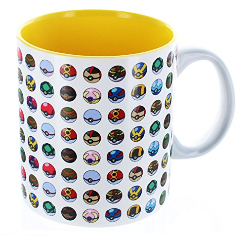 Official Pokemon Multi Pokeball Mug - 20-Ounce Ceramic Cup for Hot ...