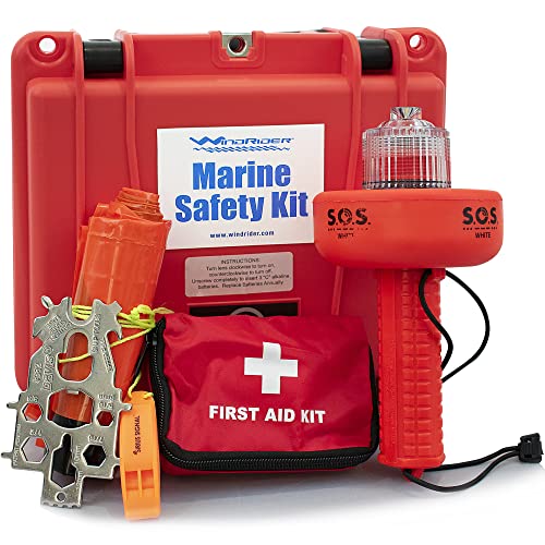 USCG Approved Boat Safety Kit - Electronic Flare - First Aid Kit ...