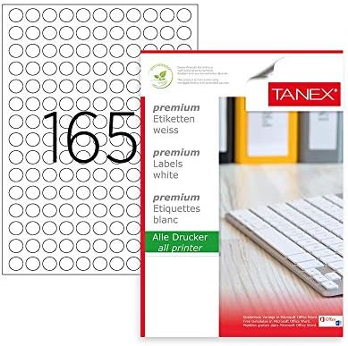 سعر TANEX TW-2215 Universal Labels Diameter 15 mm 16500 Labels 100 ...