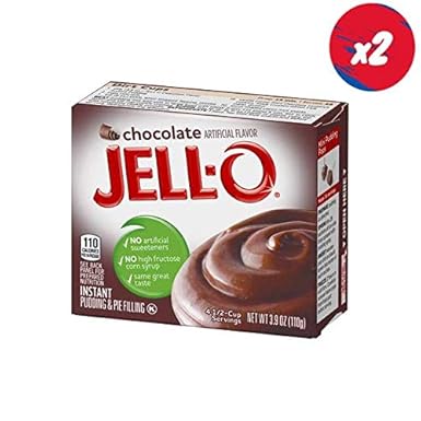 Jell-o Jello Instant Chocolate Pudding 3.9oz 110g Jello (2 Packs ...
