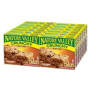 Nature Valley Granola Bars, Crunchy, Pecan Crunch, 8.94 Ounce, Pack of ...