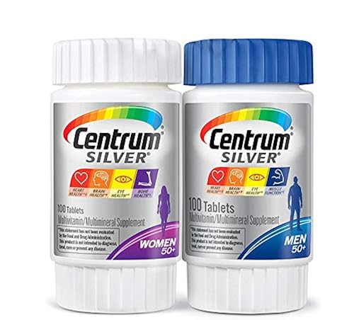 Centrum Silver Multivitamins for Men and Multivitamins for Women ...