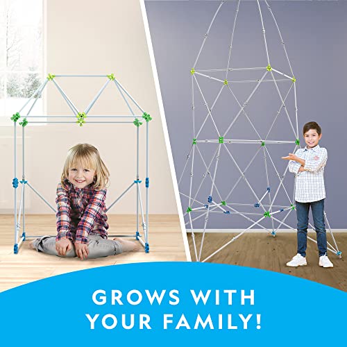 NATIONAL GEOGRAPHIC Kids Epic Fort Building Kit - 225-Piece Indoor Fort ...