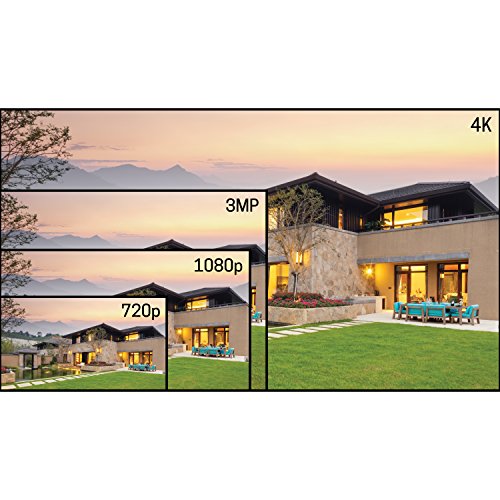 EZVIZ 4K UltraHD 8MP Outdoor IP PoE Surveillance System, 4 Weatherproof ...