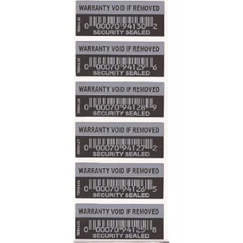 Amazon.com : 1000 X Security Labels Stickers Security Seal Do Not ...