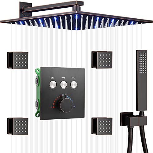 Mua AYIVG Body Jet Sprays Shower System Oil Rubbed Bronze Thermostatic Rain Shower System Wall ...