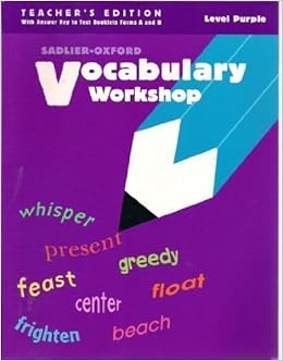 Vocabulary Workshop, Level Purple, Teacher's Edition: Jerry L. Johns ...