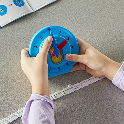 hand2mind Advanced NumberLine Clock™ for Kids Learning to Tell Time ...