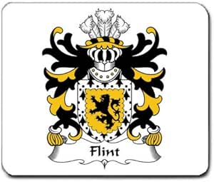Amazon.com : Flint lord of Family Crest Coat of Arms Mouse Pad : Office ...