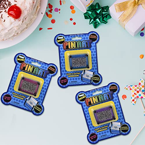 ArtCreativity Mini Pin Art Games, Set of 3, Miniature Pin Board for ...