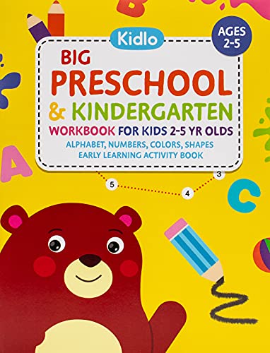 Big Preschool & Kindergarten Workbook for Kids 2 to 5 year olds ...