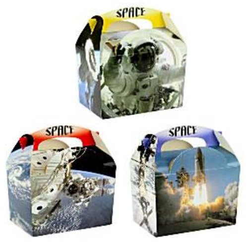 24 Space Ship Rocket Food Boxes ~ Picnic Meal Box Plate ~ Astronaut ...