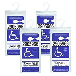 Amazon.com: Handicapped Parking Placard Holder - Disabled Placard ...