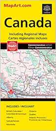 Canada Road Map: MapArt, MapArt: 9781554860708: Books - Amazon.ca