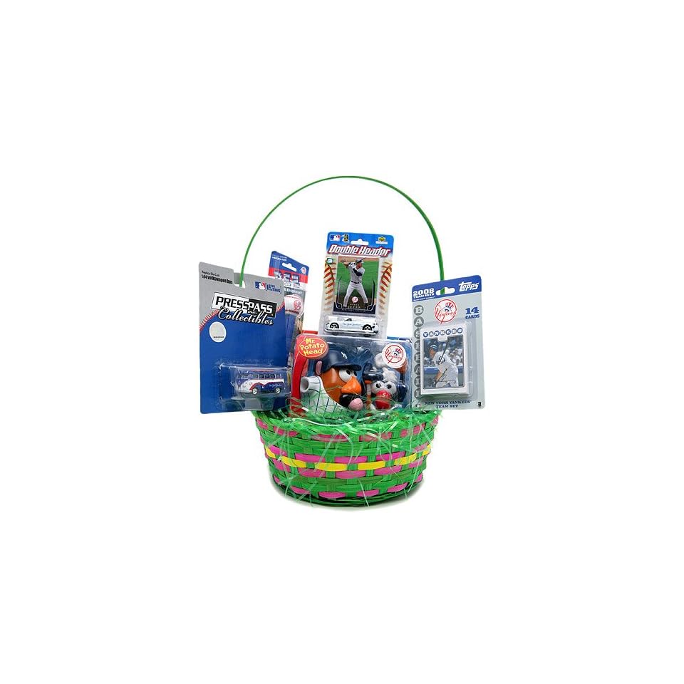 New York Yankees Easter Gift Basket With Mr. Potato Head on PopScreen