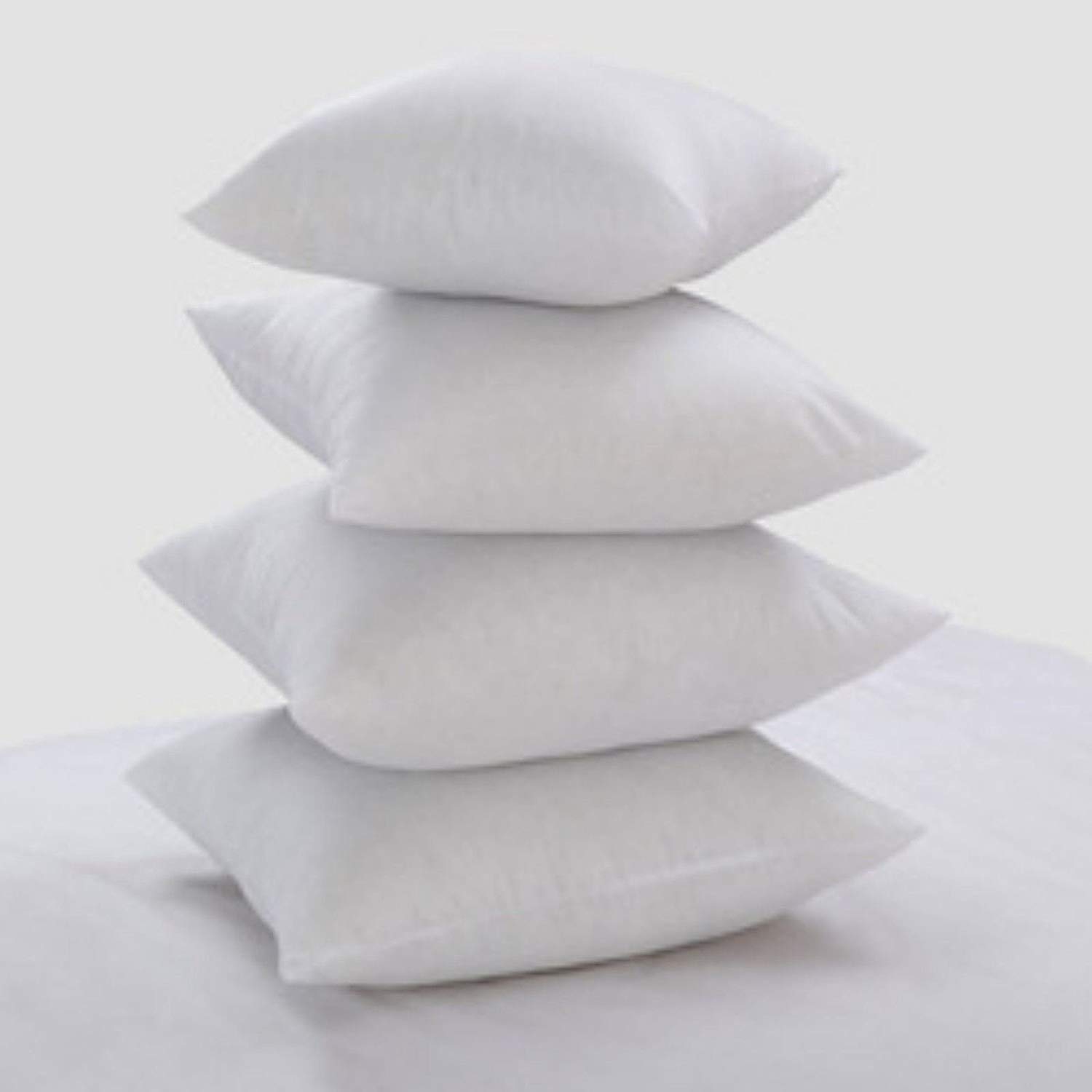 Lot de 4 – Intérieur de coussin blanc luxueux en fibre creuse - Doubles ...
