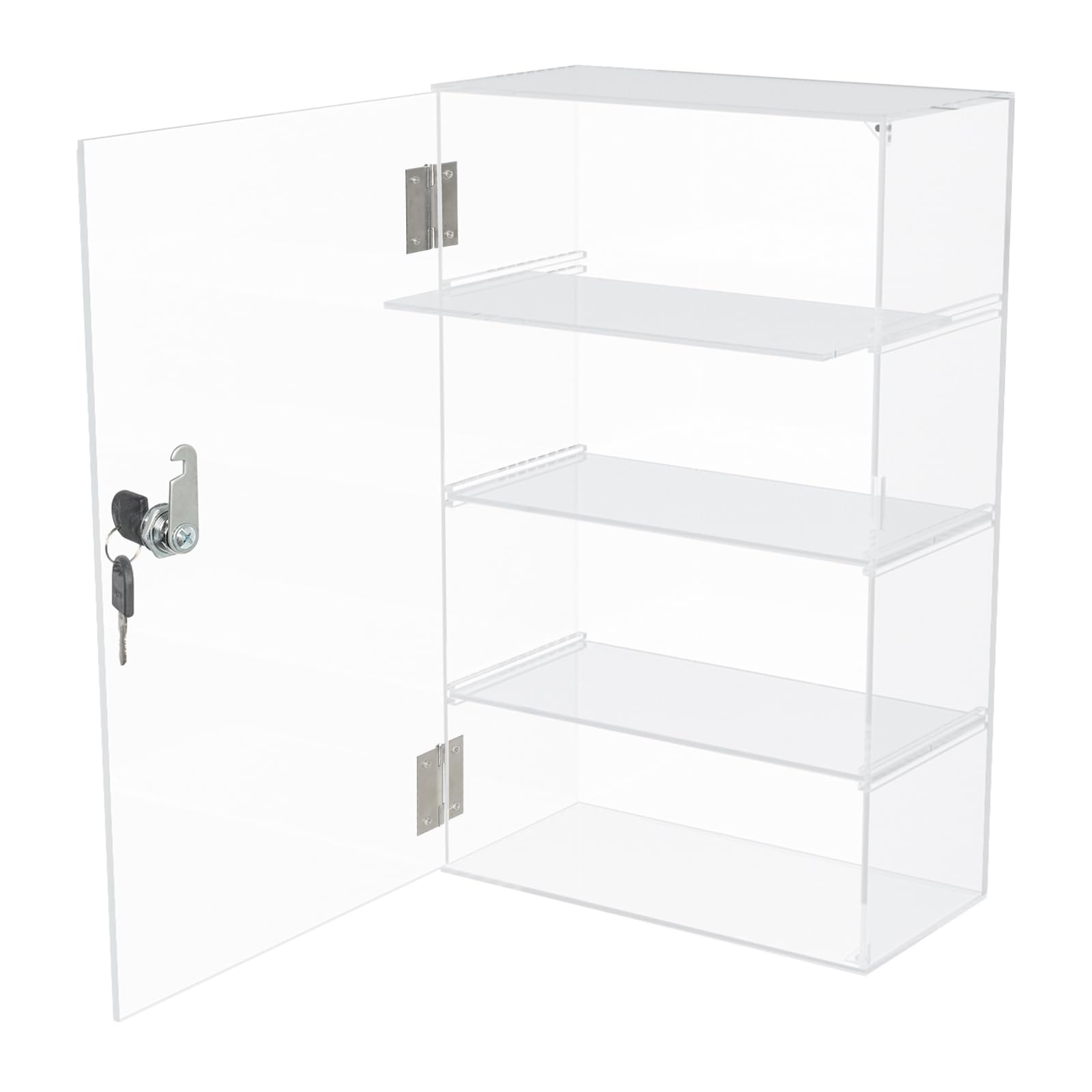Choowin Acrylic Display Case with Lock Key Countertop Display Case with ...