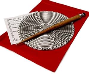 Amazon.com : Chartres Hand Held Pewter Labyrinth : Finger Labyrinth ...