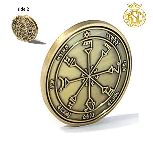 King Solomon Seal Coin Talisman Kabbalah 72 Names Of God Fourth ...