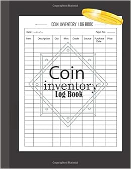 Coin inventory Log book: Collectible Coins logbook | Cataloging Coin ...
