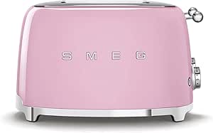 Amazon.com: Smeg 4 Slot Toaster Pink TSF03 PKUS: Home & Kitchen