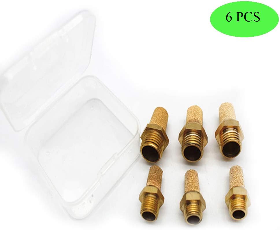 Her Kindness PT Male Thread Brass Pneumatic Valve Muffler Silencers ...
