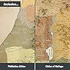 Bible Map Store 12 Tribes of Israel Poster - Ancient Holy Land Maps ...
