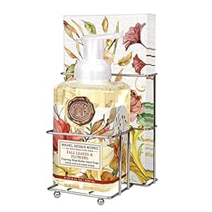 Amazon.com : Michel Design Works Scented Foaming Hand Soap and Napkin Caddy Set, Fall Leaves ...