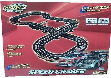 Fast Lane Racing Speed Chaser Race Track Set: Amazon.fr: Jeux et Jouets