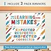 2 Pack Motivational Classroom Decorations Banner Posters for Teachers ...