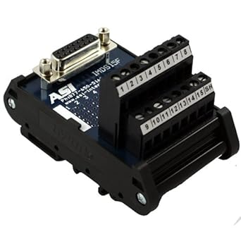 ASI 11003 26 to 12 AWG IMDS15F DIN Rail Mount Interface Module, Cable ...