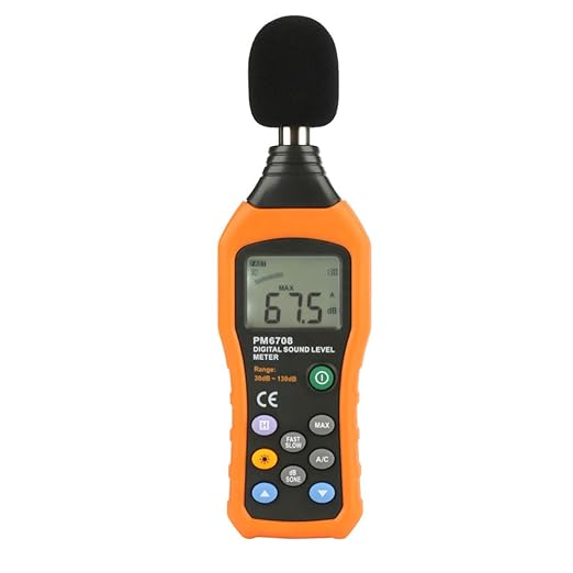 Fonometro Professionale Akozon Pm6708 Misuratore Decibel Rumore 30 130 Dbac Display Lcd Db