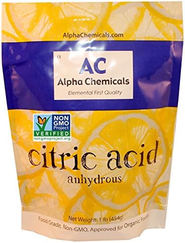 Alpha Chemicals Non-GMO Project Verified Citric Acid - 1 Pound ...