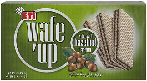 Eti Wafe'up Hazelnut Cream Wafer, 39.5 gm (Pack of 24) price in Saudi ...