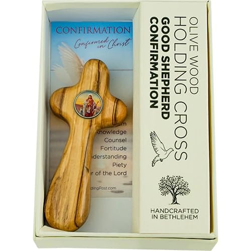 Good Shepherd Confirmation Cross w/ Gift Box – Deluxe Handcrafted Holy ...