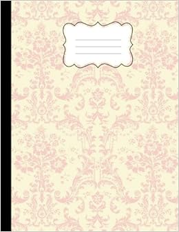 Pink Composition Notebook: Graph Ruled 4x4, Light Pink Floral Journal ...