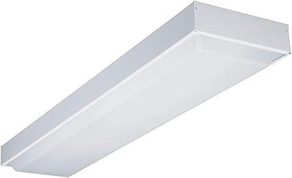 48-Inch Fluorescent Ceiling Light - Close To Ceiling Light Fixtures ...