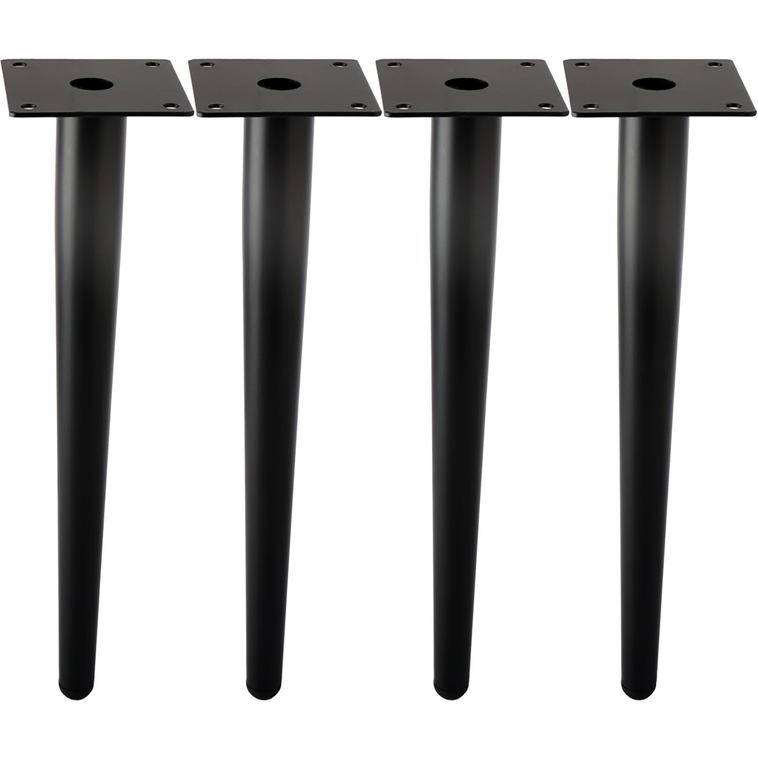 ALXEH Straight Furniture Table Legs 26 Inch, Round Tapered Metal ...