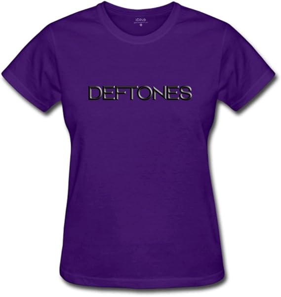 Amazon.com: Deftones Logo Cotton T shirt for Women S Purple ...