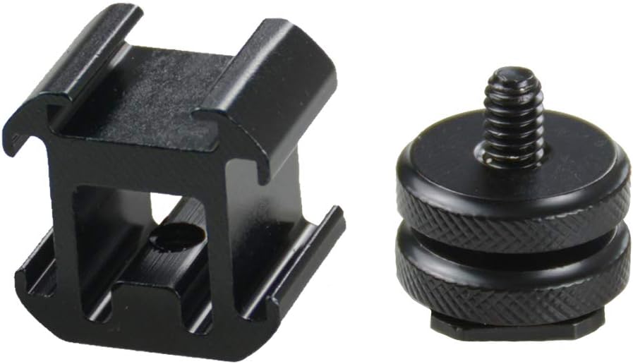 Aisnyho Triple Cold Shoe Mount Adapter Metal Camera Shoe Bracket for ...