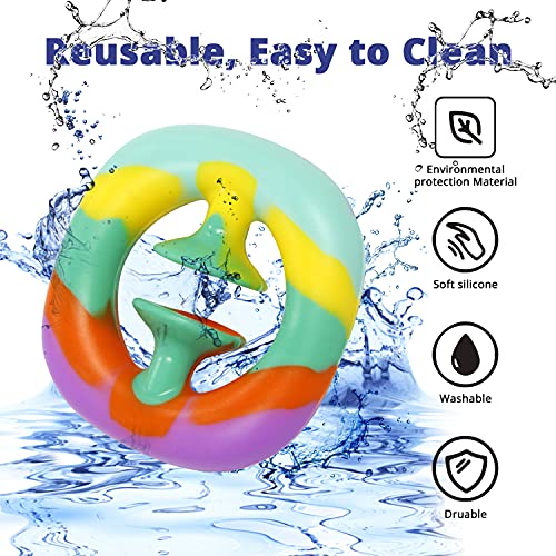 Teamgee Fidget Snapper 4 Pack Snapper Fidget Toys for Kids, Stress ...