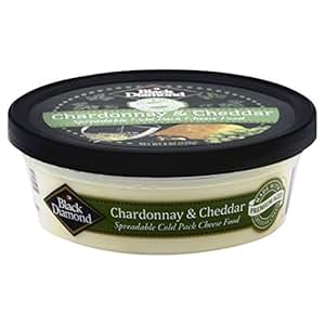 Amazon.com: BLACK DIAMOND Cheese Spread, Sharp Cheddar and Chardonnay ...