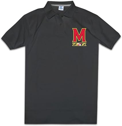 NOSOSO Mens University Of Maryland Logo Polo T Shirts Jersey Jacket ...